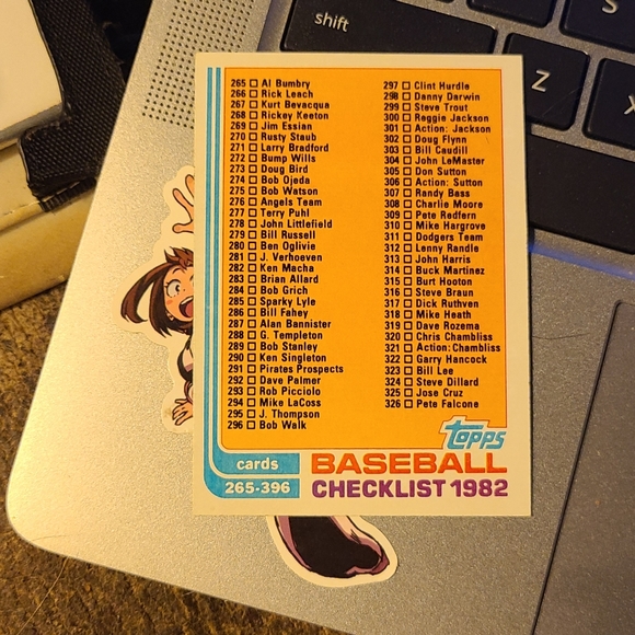 Other | Checklist Baseball Card | Poshmark